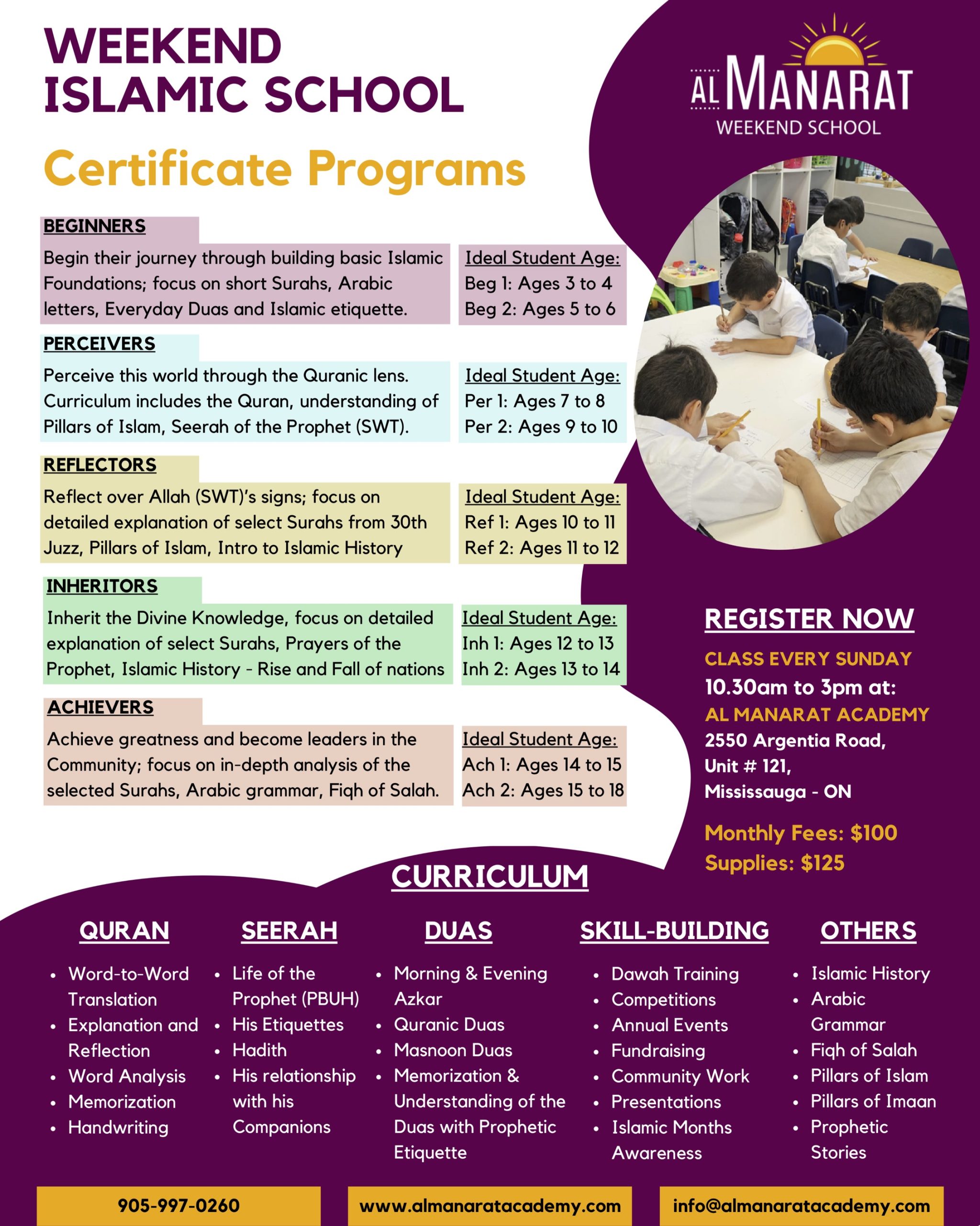 Weekend School - Al Manarat Heights